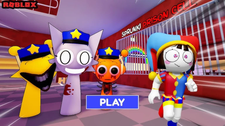 PRISÃO DA FAMÍLIA SPRUNKI BARRY'S! (Obby) - Roblox