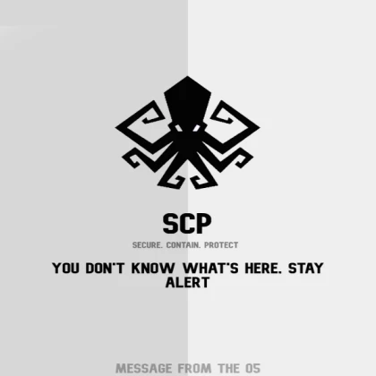SCP poster