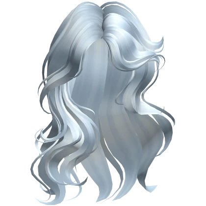 Voluminous Wavy Girly Hair in Pastel Blue | Roblox Item - Rolimon's
