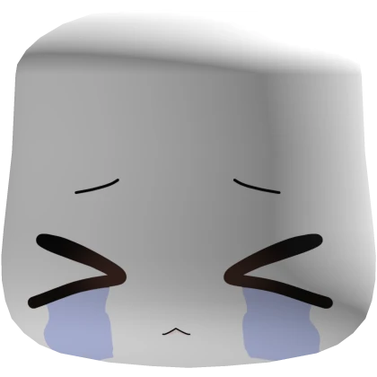 Kawaii Crying Anime Face [Cheeks] - White | Roblox Item - Rolimon's