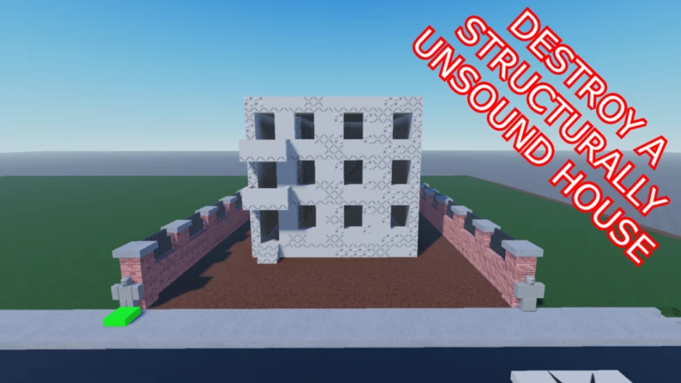 構造的に不健全な家を破壊する - Roblox