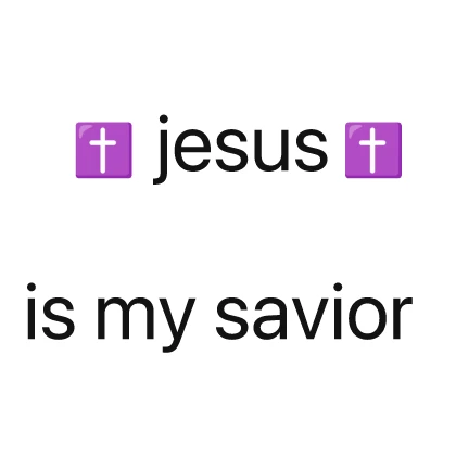 jesus is my savior text | Roblox Item - Rolimon's
