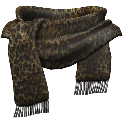 High Fashion Cosy Leopard Print Scarf | Roblox Item - Rolimon's