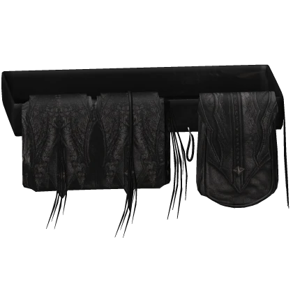 Black Leather Vkei Belt Bags | Roblox Item - Rolimon's