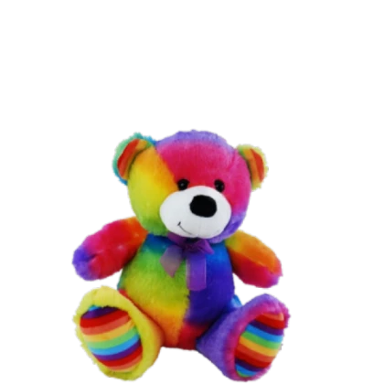 Rainbow teddy bear plush * plushie Kidcore