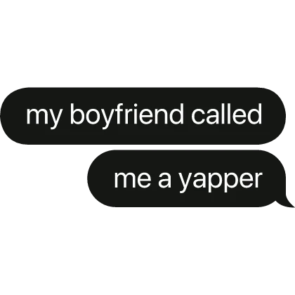 my best friend called me a yapper text bubble | Roblox Item - Rolimon's
