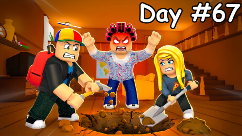 CAVA FUERA DE LA CASA DE LA ABUELA | Juega en Roblox