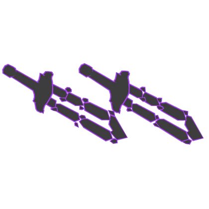 Dual Purple Shard Swords | Roblox Item - Rolimon's