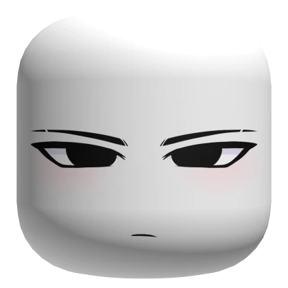 Mean Face - White | Roblox Item - Rolimon's