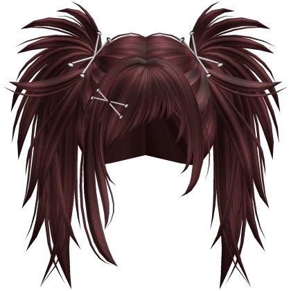 🖤 vkei horror scene pigtails dark red | Roblox Item - Rolimon's