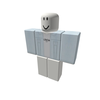 denim jacket w white balenciaga t-shirt - Roblox