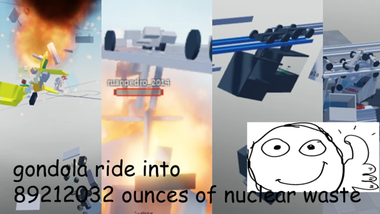 89212032 온스의 원자력 폐기물로 Gondola 타기 - Roblox
