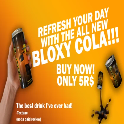 Bloxy Cola Advertisement