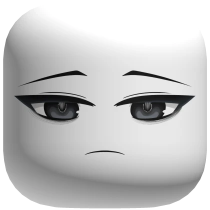 intimidating face anime