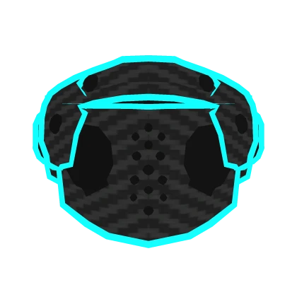 Cartoony Techwear Mask Cyan | Roblox Item - Rolimon's