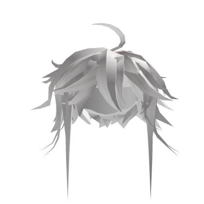 White Messy Hair Addon | Roblox Item - Rolimon's