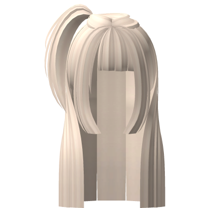Pelo lindo de Hime con coleta de color beige - Roblox