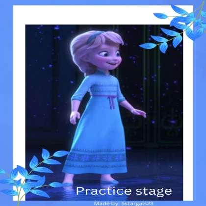 Practice stage for Elsa Team