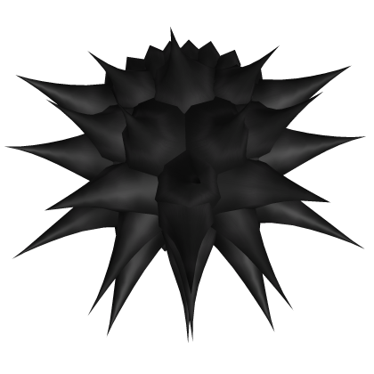 Punk Liberty Spike Hair w Bangs, en negro - Roblox