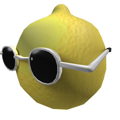 Cabeza de Limón con Gafas Blancas - Roblox