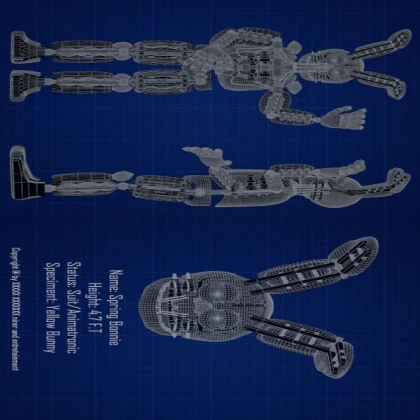 FNAF Springbonnie blueprint