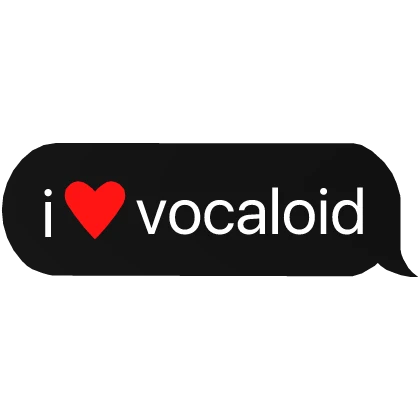 i heart vocaloid text | Roblox Item - Rolimon's