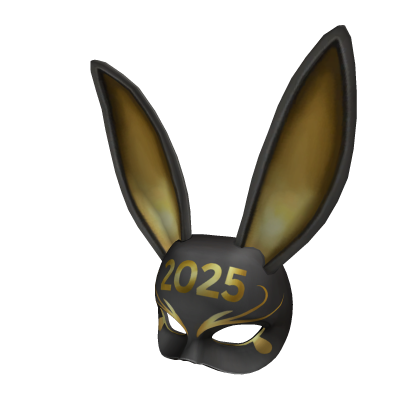 2025 Gold Bunny Ears Mask - Roblox