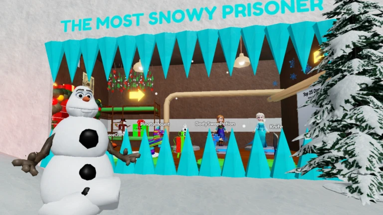 ⛄OLAF E PRISÃO DE FAMÍLIA CONGELADA! (OBBY) - Roblox