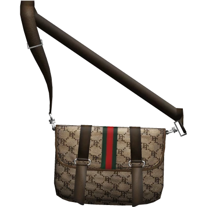 Beige DT Striped District Designer Messenger Bag | Roblox Item - Rolimon's