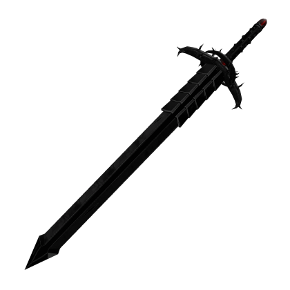 (Back) Black Skull Knight Sword - Roblox
