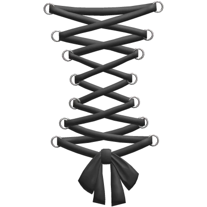 black front corset doll laces | Roblox Item - Rolimon's