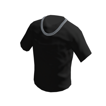 Kaos Hitam dan Rantai - Roblox
