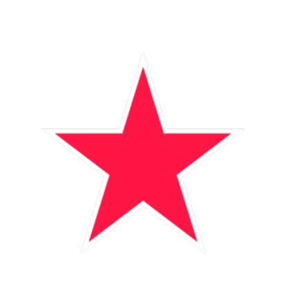 Soviet Star (White Outline)