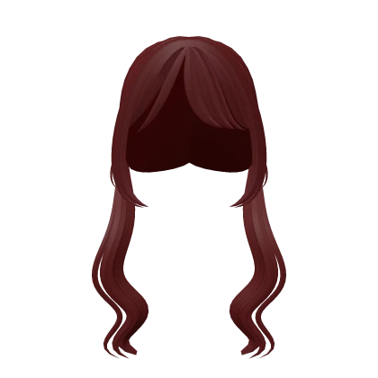 Kawaii Anime Red Wavy Pigtails | Roblox Item - Rolimon's