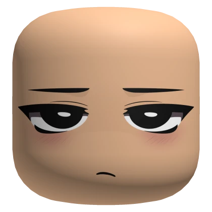Dissatisfied Face With Black Eyes - Light | Roblox Item - Rolimon's
