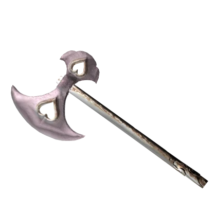 Pink golden heart axe in back | Roblox Item - Rolimon's