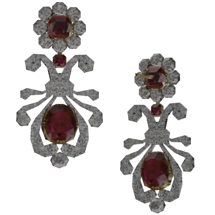 Ruby Diamond Earrings (3.0) | Roblox Item - Rolimon's