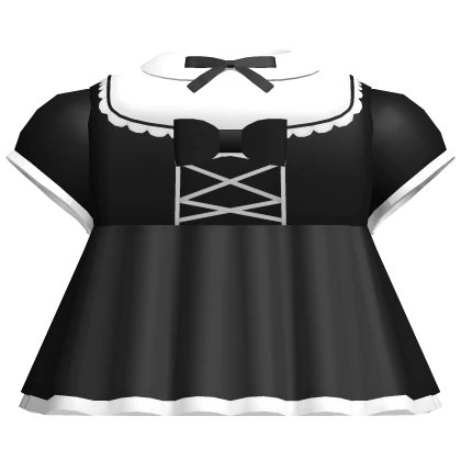 cute black morute gothic babydoll top | Roblox Item - Rolimon's