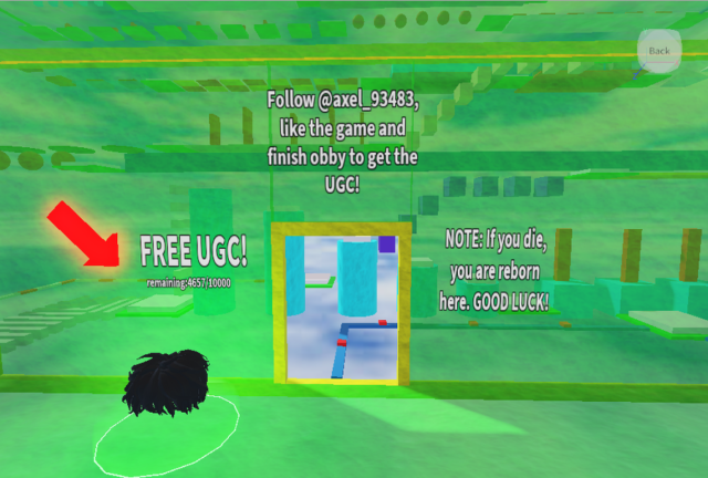 [NEW] complete obby to win free hair - Roblox