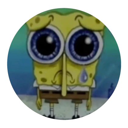 depressed spongebob