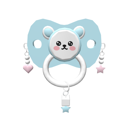 Pacifier Beruang Lucu ♡ Biru - Roblox