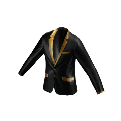 Black and Gold Jacket Suit - Roblox