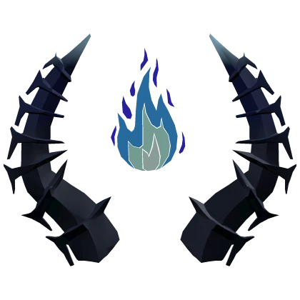 Blue Flaming Horns | Roblox Item - Rolimon's