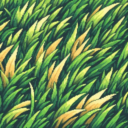 Pixelated Grass