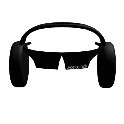 Black WorkClock Shades Headphones | Roblox Item - Rolimon's