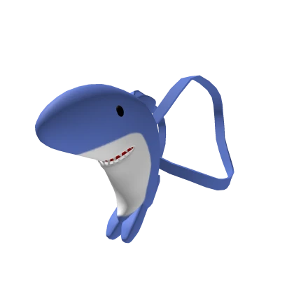 blue shark teeth backpack