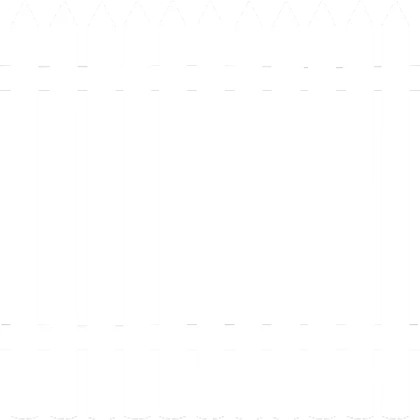 white picket fence transparent
