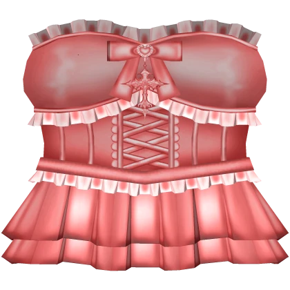 cute red dress w ribbon & ruffles | Roblox Item - Rolimon's