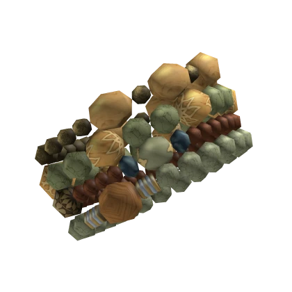 Earthy Boho Shoulder Beads [Left] | Roblox Item - Rolimon's