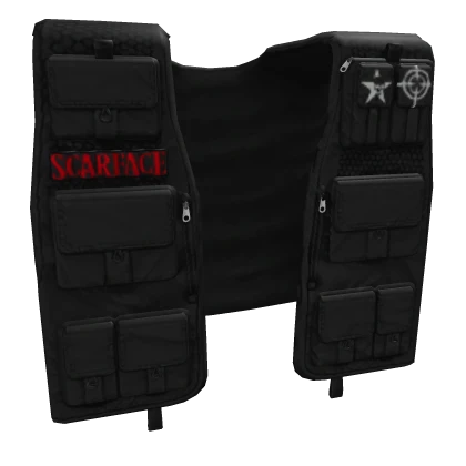 Black Tactical Tony Montana Scarface Y2K Vest | Roblox Item - Rolimon's
